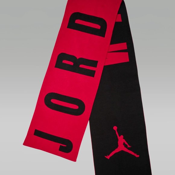 Jordan | Accessories | Jordan Oversized Scarf Black Red Bred Brand Nwt ...